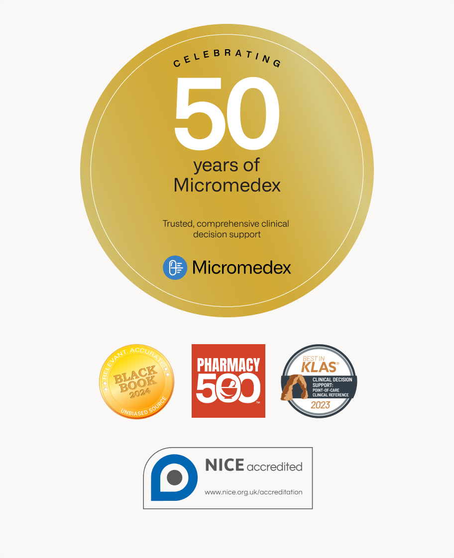 Micromedex drug database | Merative