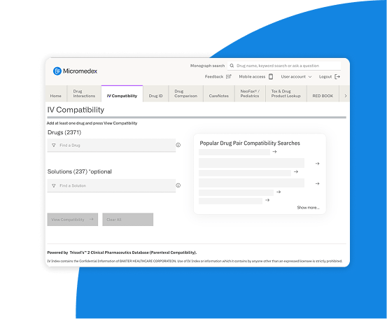 Micromedex | IV Compatibility