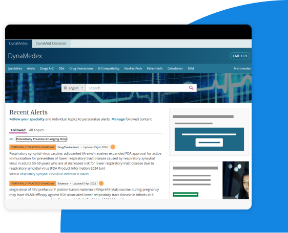 Drug disease database - DynaMedex with Micromedex